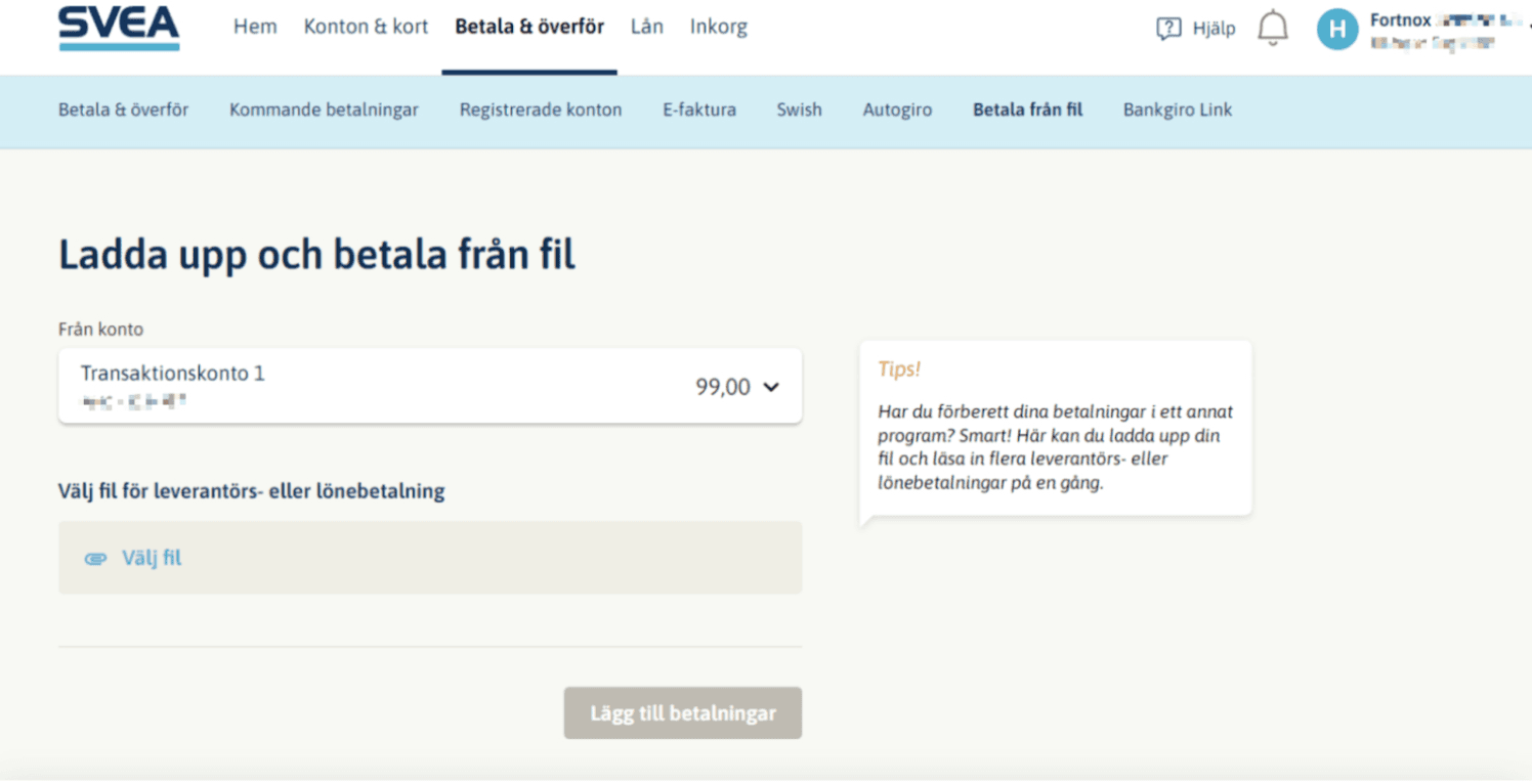 Kom igång med Svea Bank | Fortnox