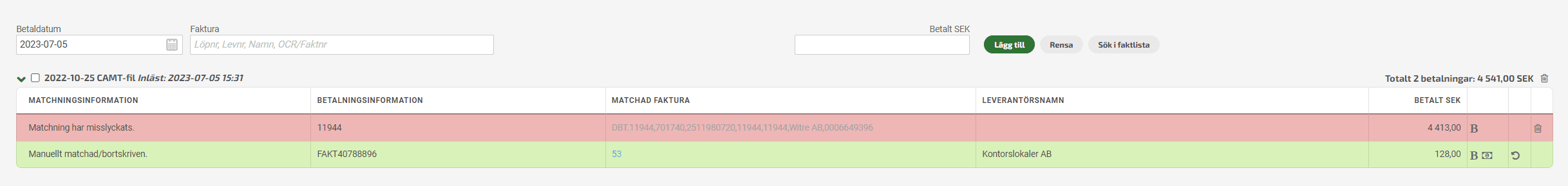 Kom igång med annan bank | Fortnox